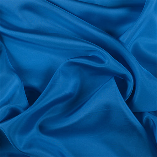 Runway Silks Bright Blue Silk Habotai Fabric - Reorderable – Fashion ...