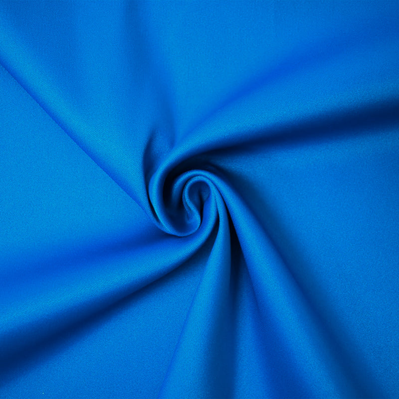 Blue Poly Spandex Stretch Solid Stretch Lamour Woven Fabric – Fashion ...