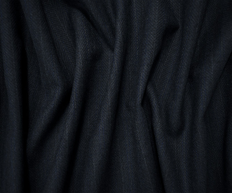 Blue-Gray Wool Rayon Herringbone Twill Woven Jacketing Fabric – Fashion ...